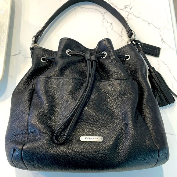 Coach | Bags | Coach Black Leather Avery Bag | Poshmark